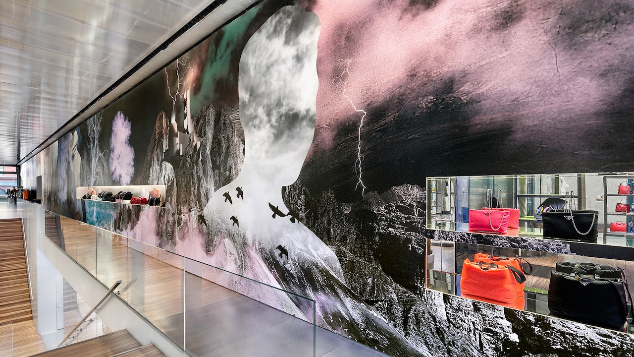 “Alternating Currents”: the new wallpaper for the Prada New York ...