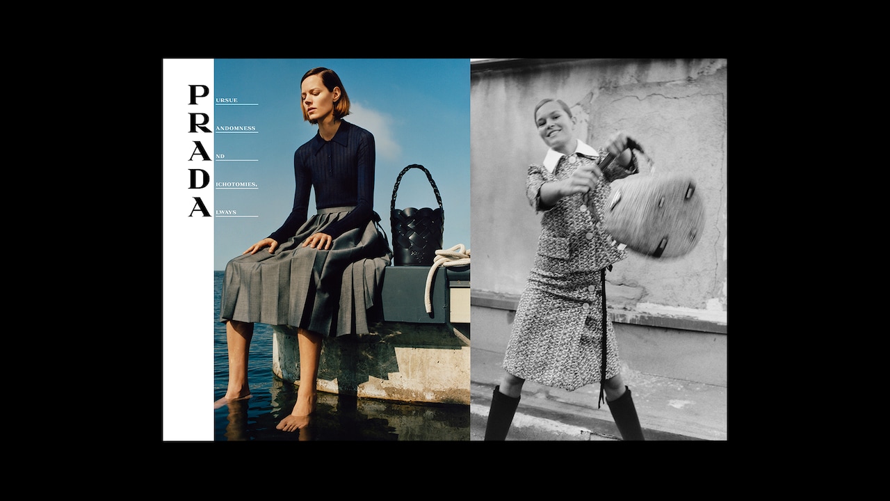 "PLAIN REDEFINED AS DARING ATTITUDE": Prada Womenswear S/S 2020 campaign