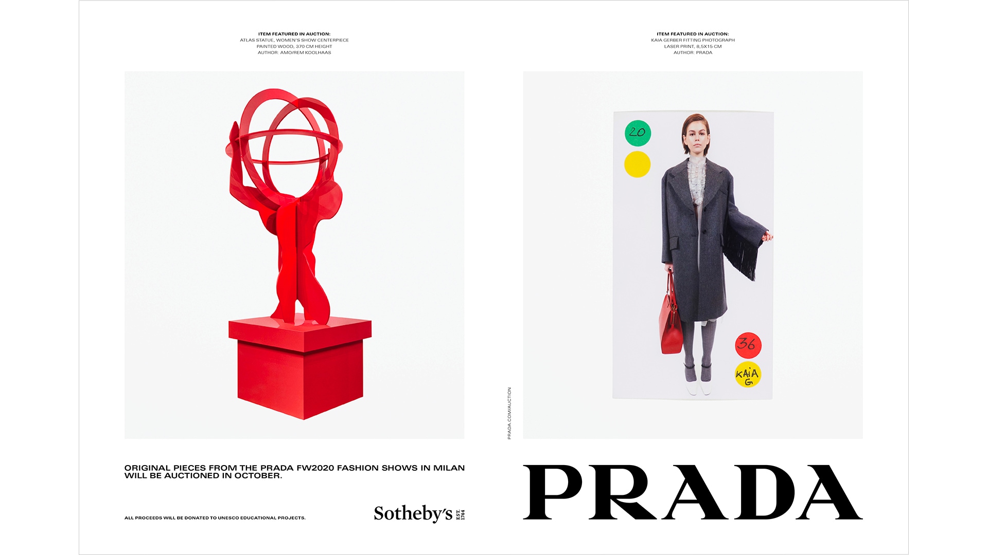 “Tools of Memory”: Prada F/W 2020 women’s and men’s adv campaign