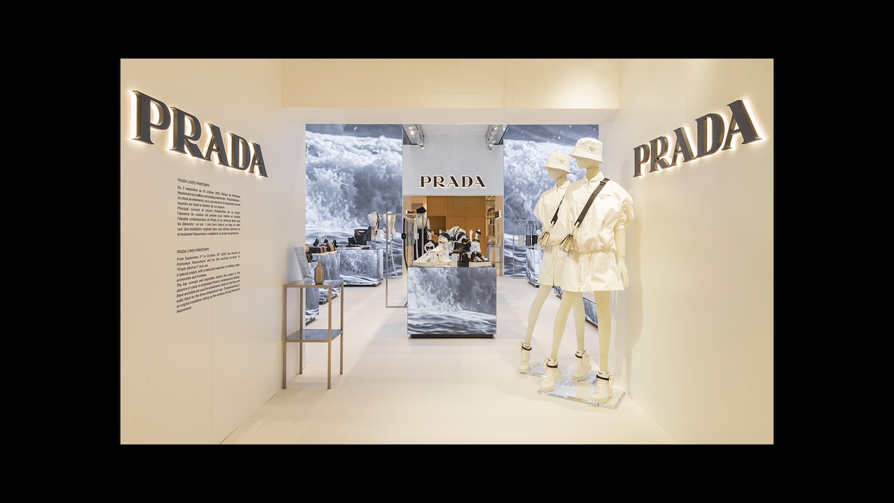 The new pop-up "Prada Abstract"
