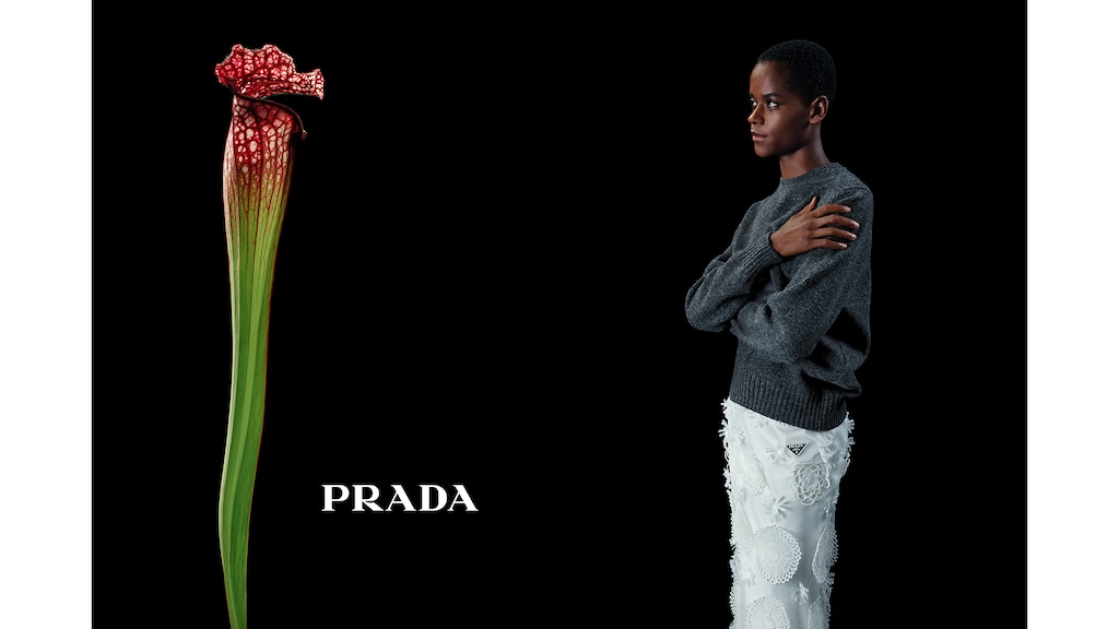 Prada F/W 2023 campaign: “In conversation with a flower” | Prada Group