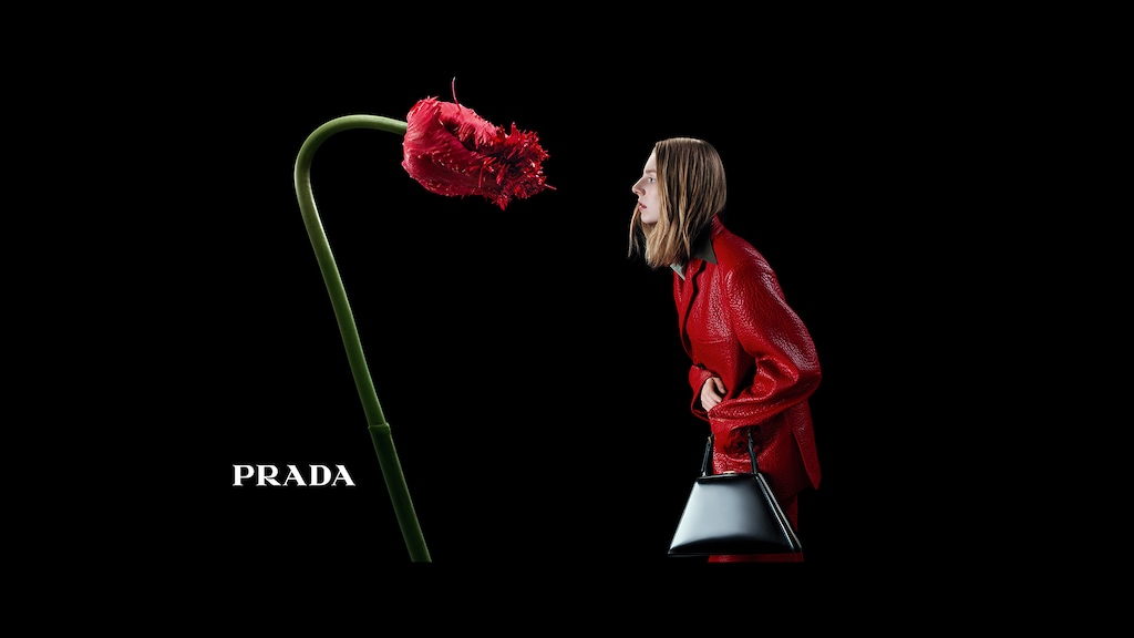 Prada F/W 2023 campaign: “In conversation with a flower” | Prada Group