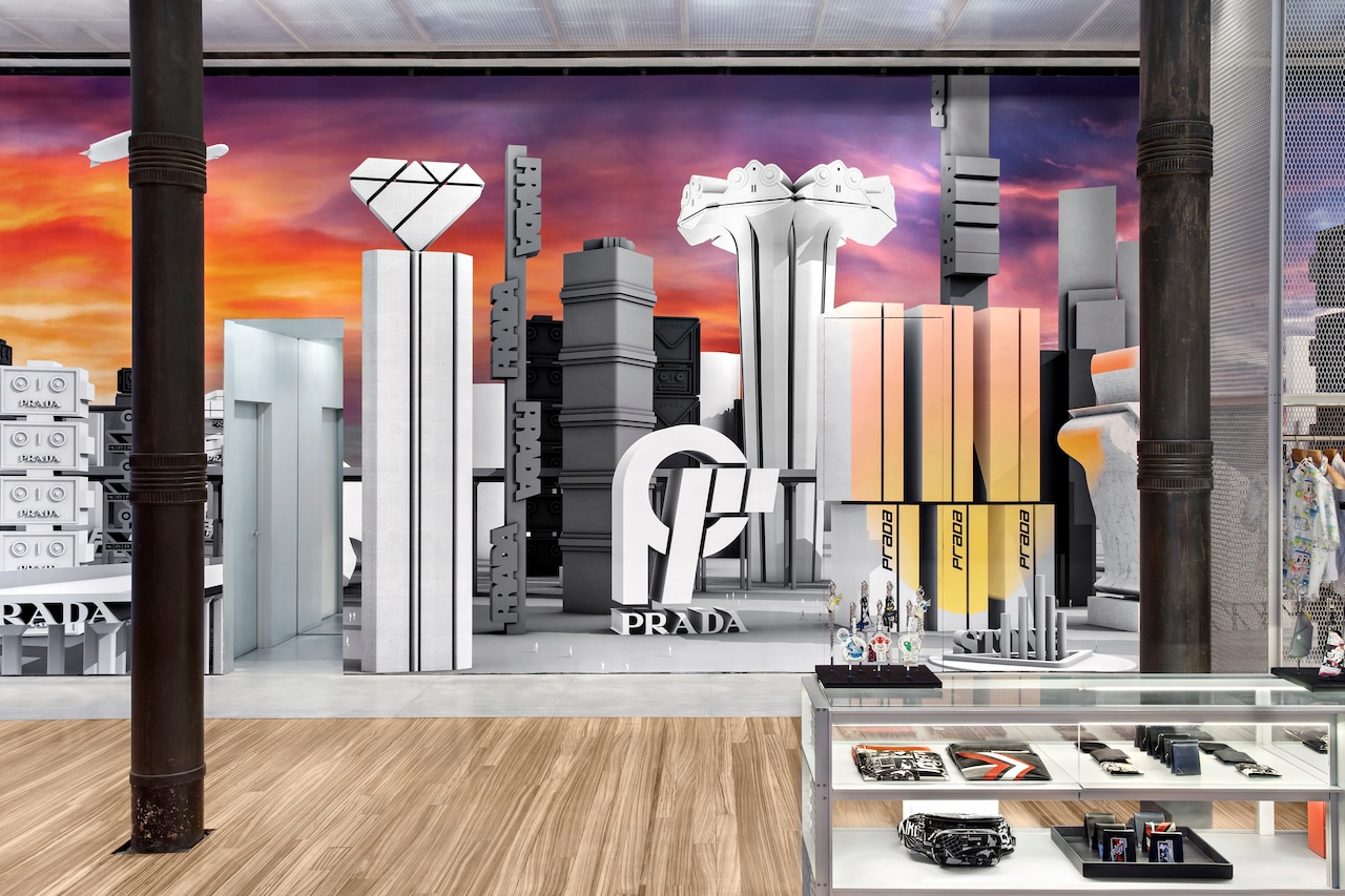 "Logopolis": The new wallpaper inside the Prada Epicenter in New York
