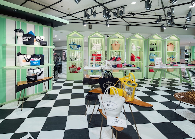 “Cabins”, the new Prada pop-up installation in Tokyo
