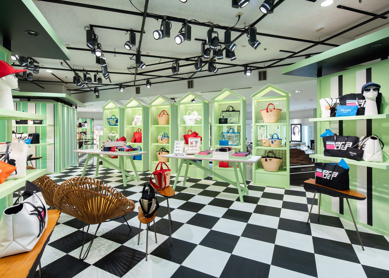 “Cabins”, the new Prada pop-up installation in Tokyo