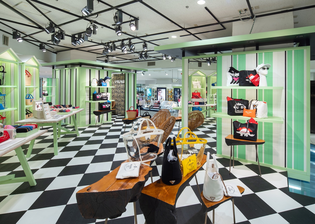 “Cabins”, the new Prada pop-up installation in Tokyo