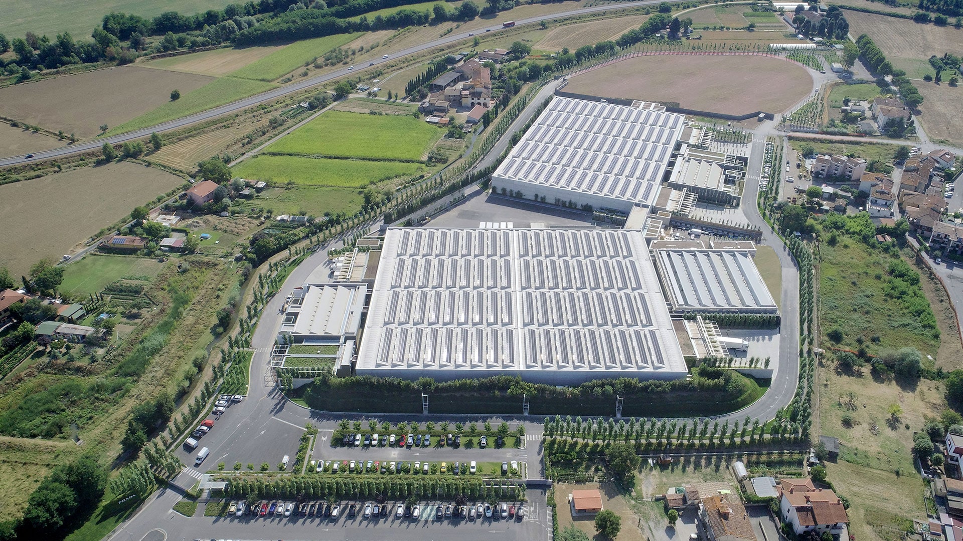 Geothermal air conditioning system for the new Prada Logistics Hub