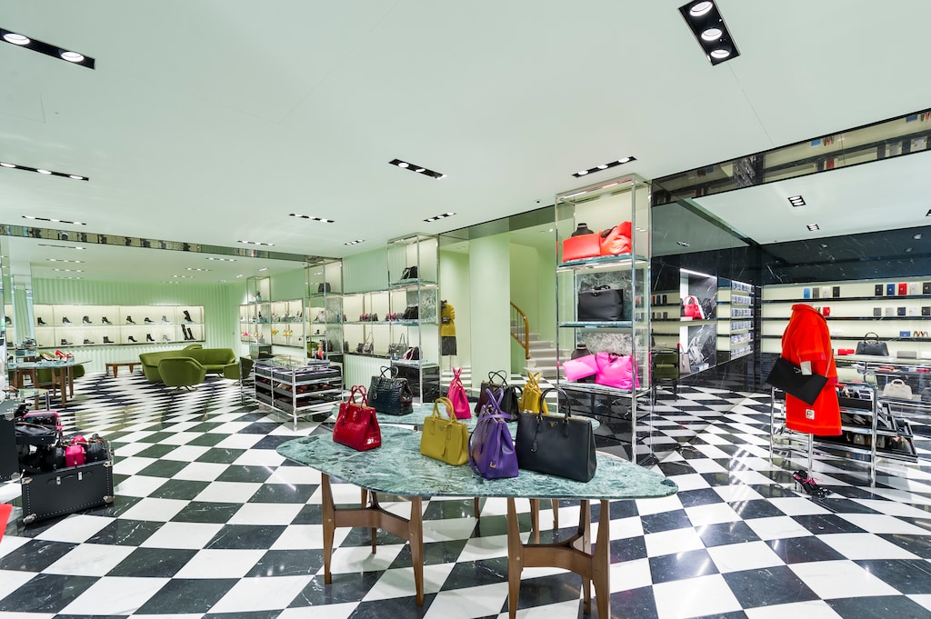 Prada inaugurates the new spaces in its Via della Spiga boutique in Milan