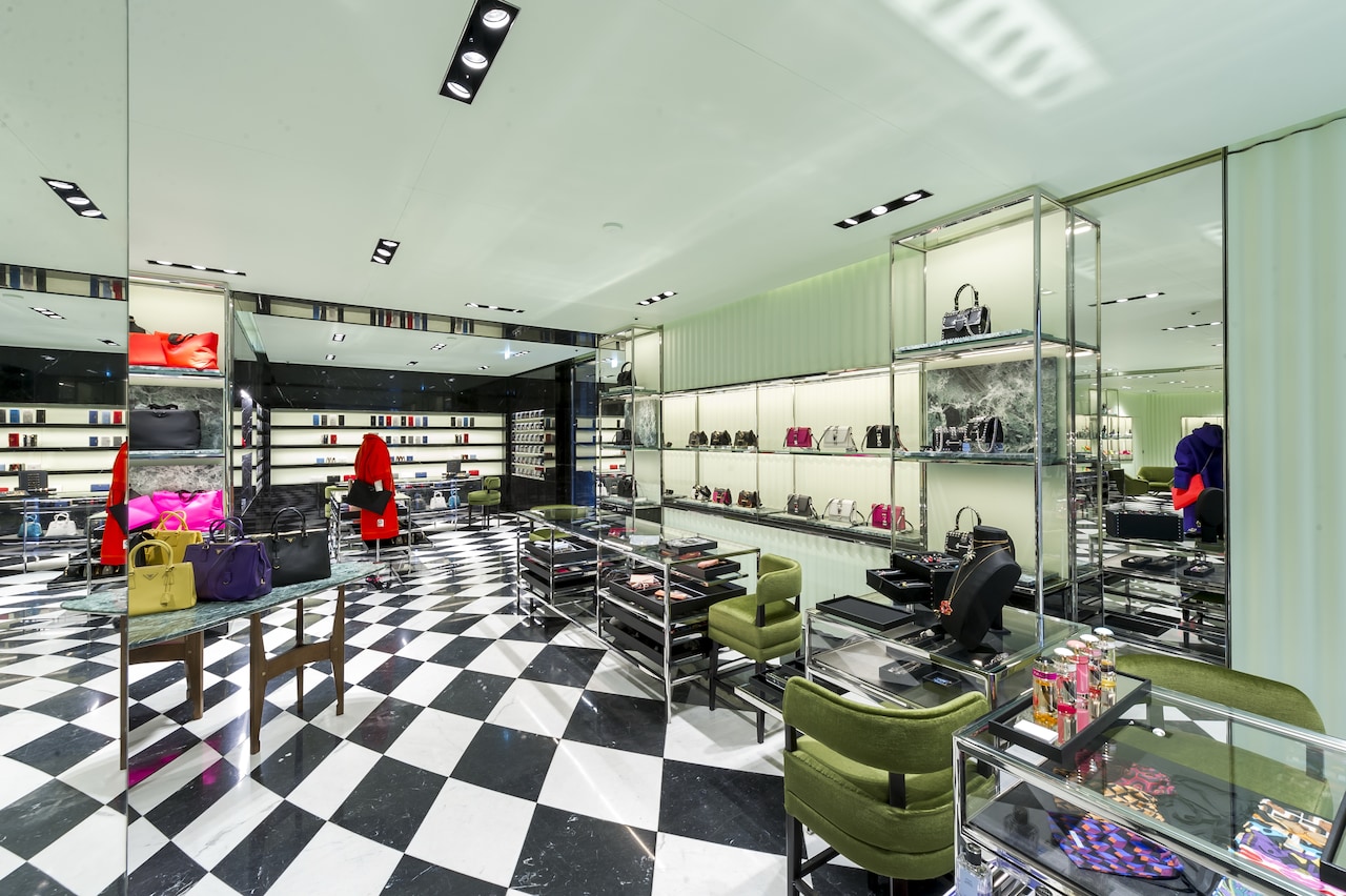 Prada inaugurates the new spaces in its Via della Spiga boutique in Milan