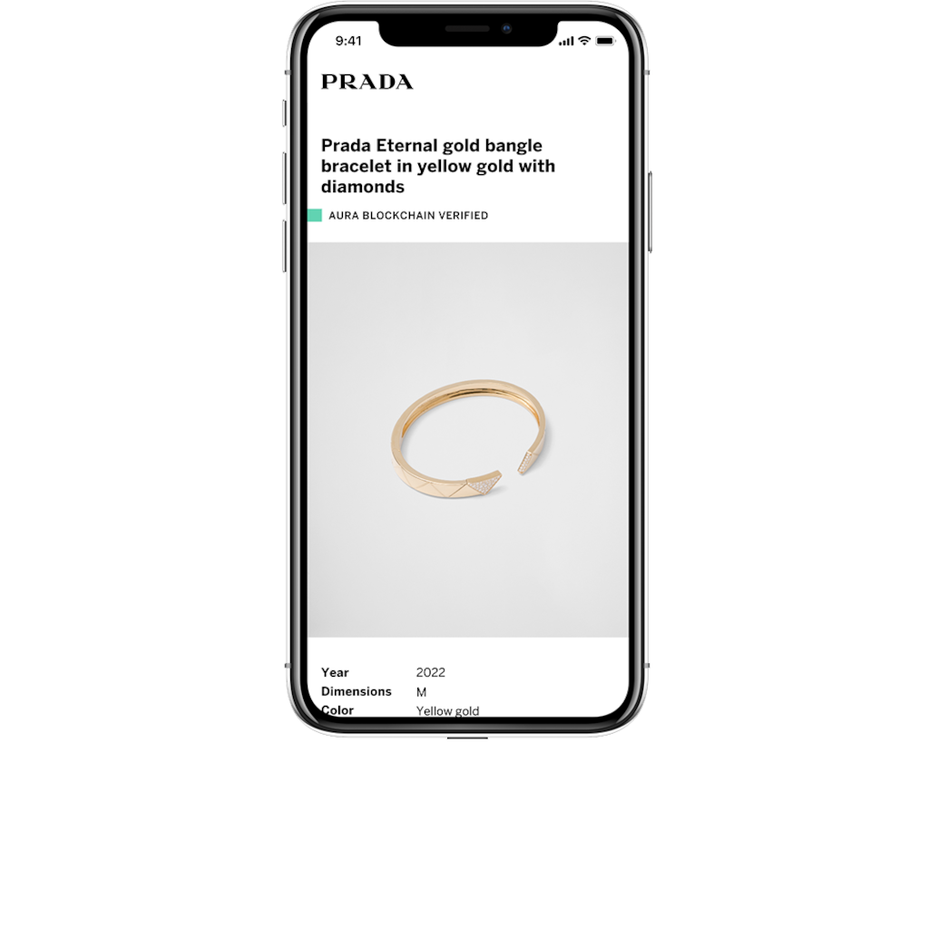 The Jewelry Collection of Prada Group Eternal Gold